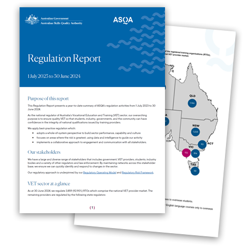 Regulation reporting | Australian Skills Quality Authority (ASQA)