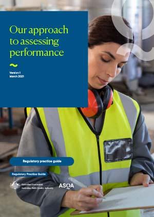 Assessing Performance cover | Australian Skills Quality Authority (ASQA)